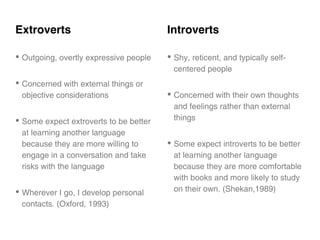 12.8 personality and learning styles | KEY