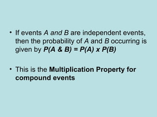 12.8 independent and dependent events 1 | PPT