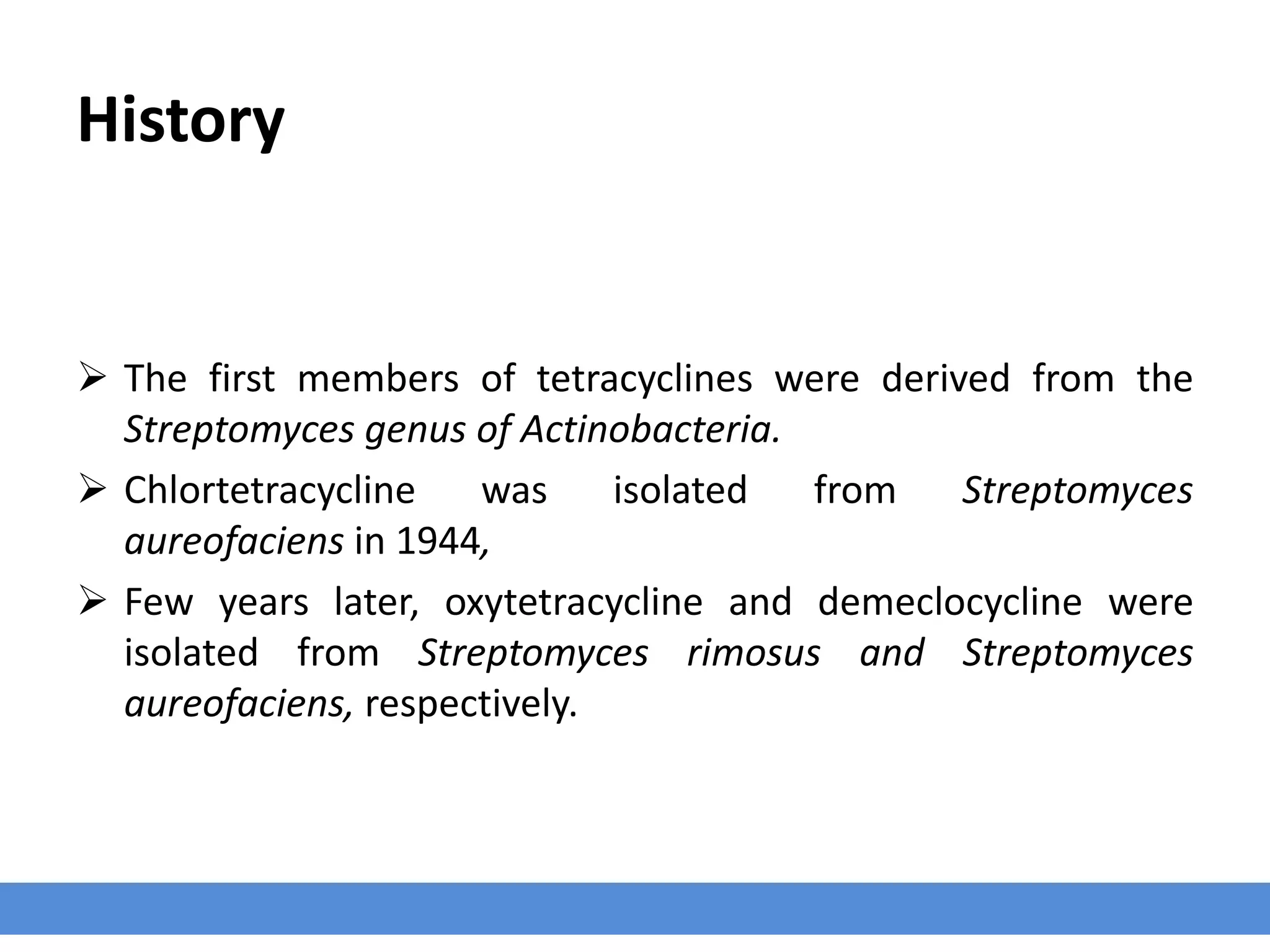 Antibiotics Groups - Tetracyclines | PPT