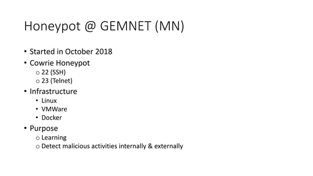 TWNOG 4.0: APNIC Community Honeynet Project | PPT