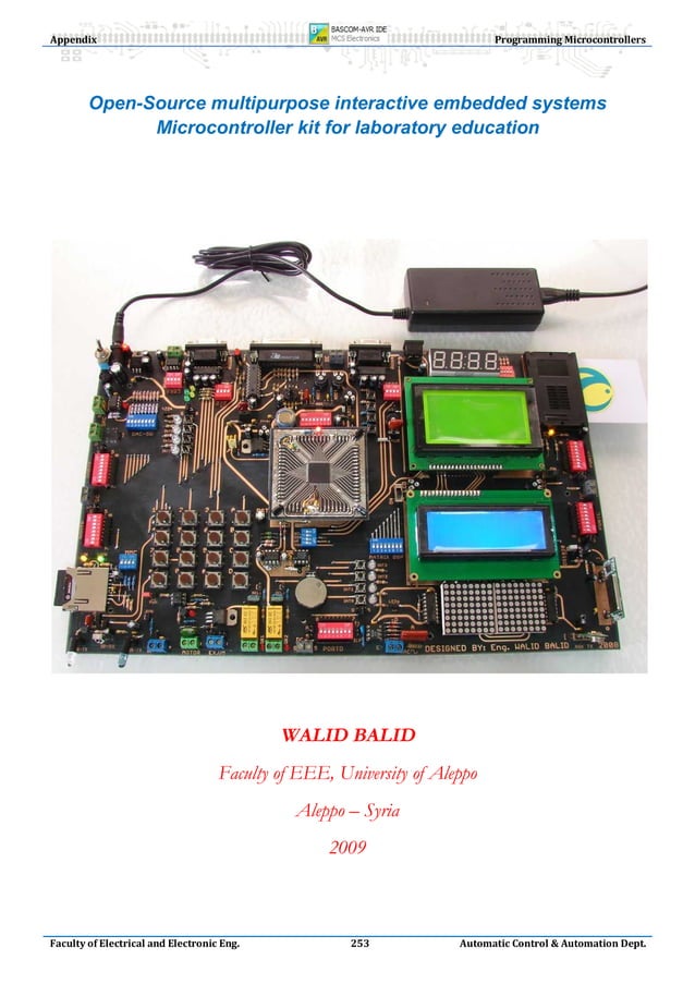 Embedded System Microcontroller Interactive Course using BASCOM-AVR - Lecture12 | PDF