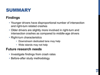Is Age a Factor in Crashes at Channelized Right-Turn Lanes? | PDF