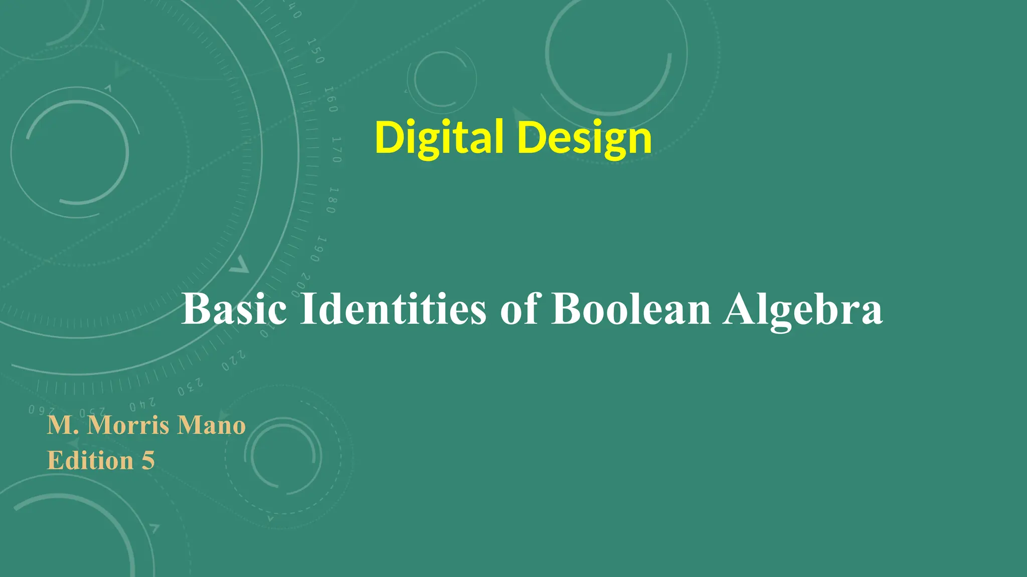 12 - Basic Identities of Boolean Algebra.pptx
