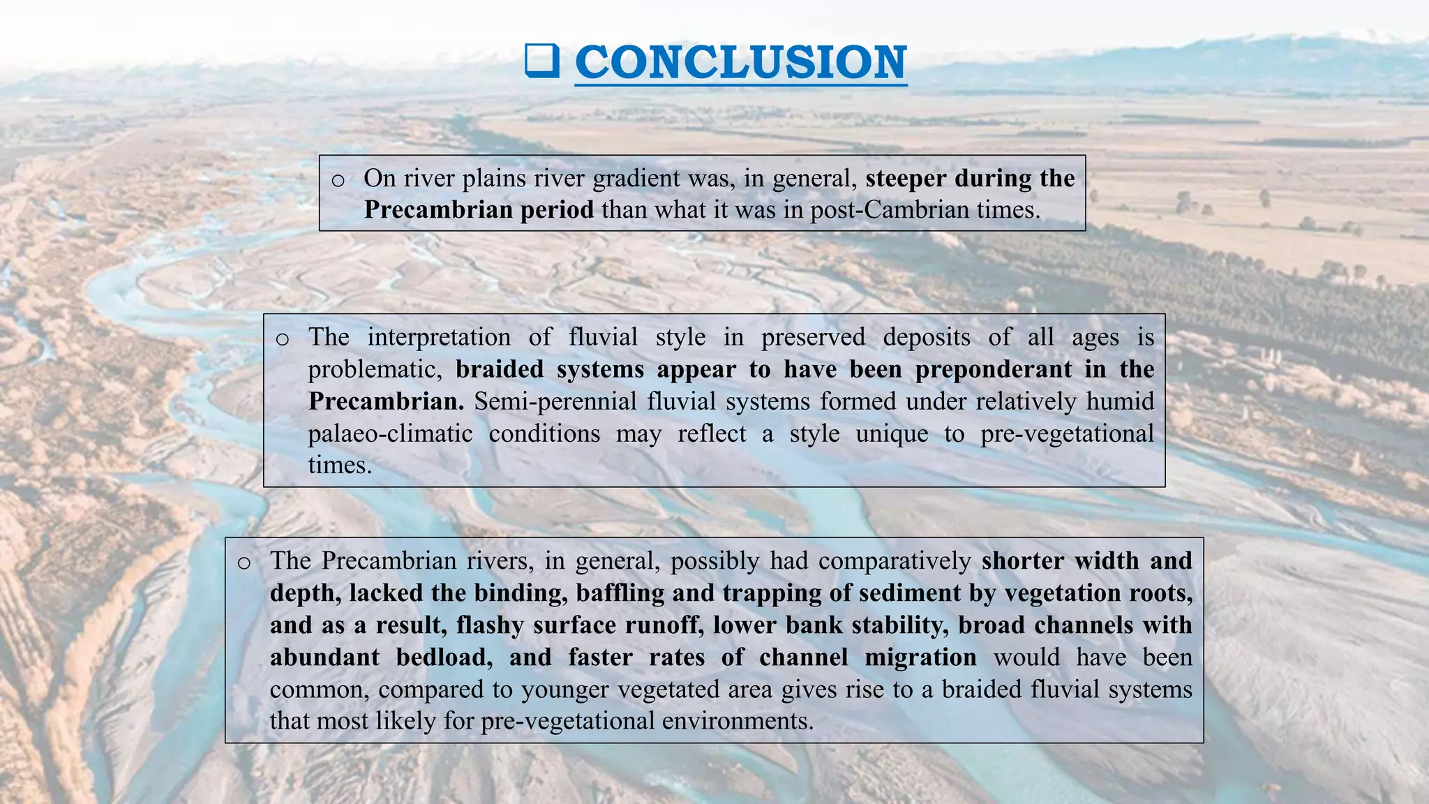 EVOLUTION OF FLUVIAL PATTERNS THROUGH PREVEGETATED EARTH | PPT