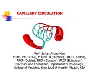 Capillary Circulation | PPT