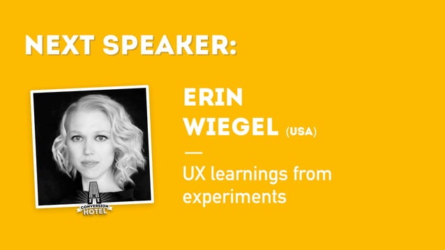 Conversion Hotel 2018 Keynote: Erin Weigel | PDF