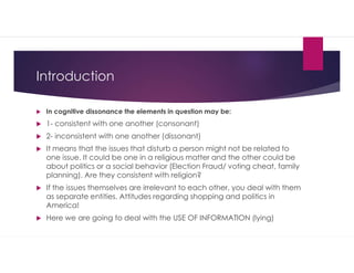 ch7 -Cognitive dissonance pdf for communication theories | PPT