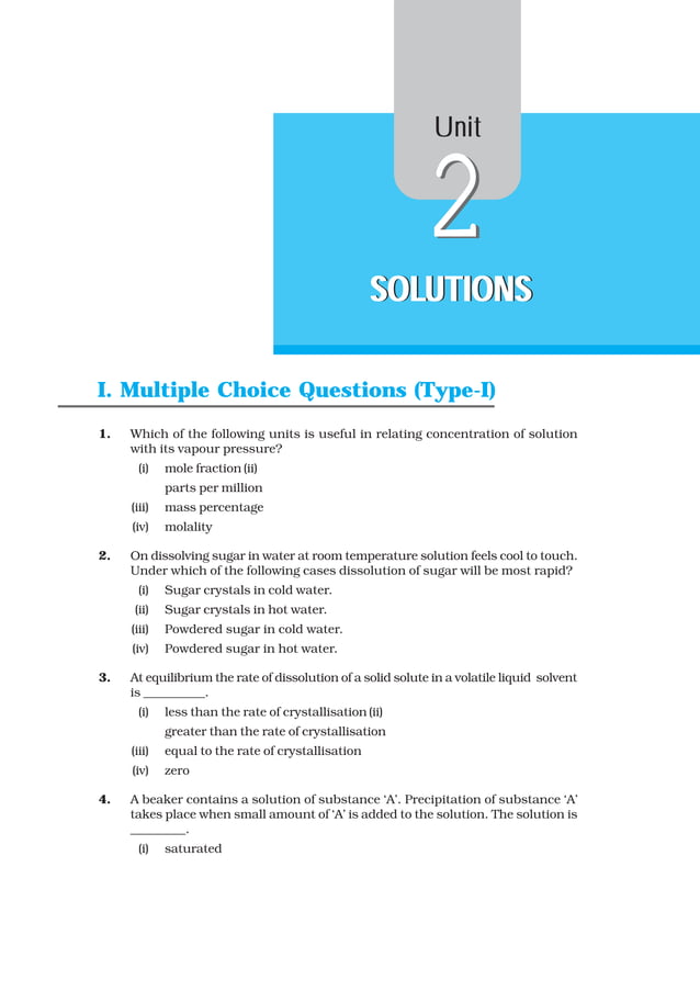 chemistry exemplar class 12 solution | PDF