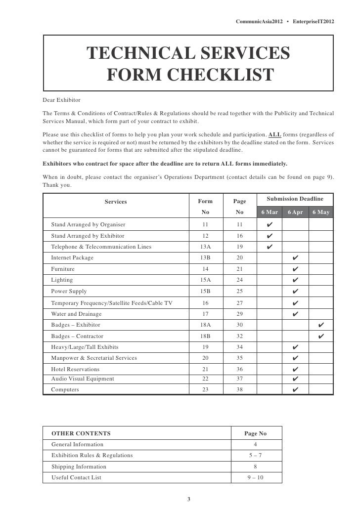 Technical Services Mannual_Communic Asia 2012
