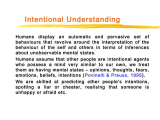 evolutionary theory of mind | PPT