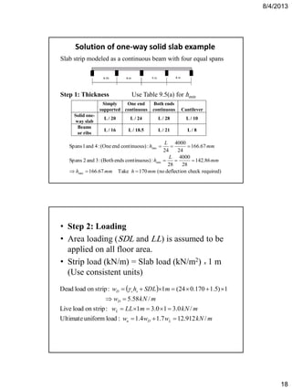 Lec11 Continuous Beams and One Way Slabs(1) (Reinforced Concrete Design ...