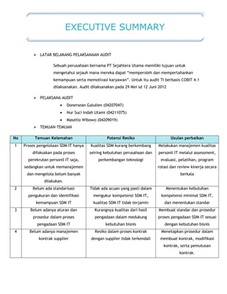 12. contoh-laporan-audit-kelompok-2 | PDF