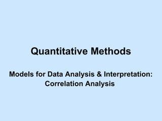 12 correlation analysis | PPT