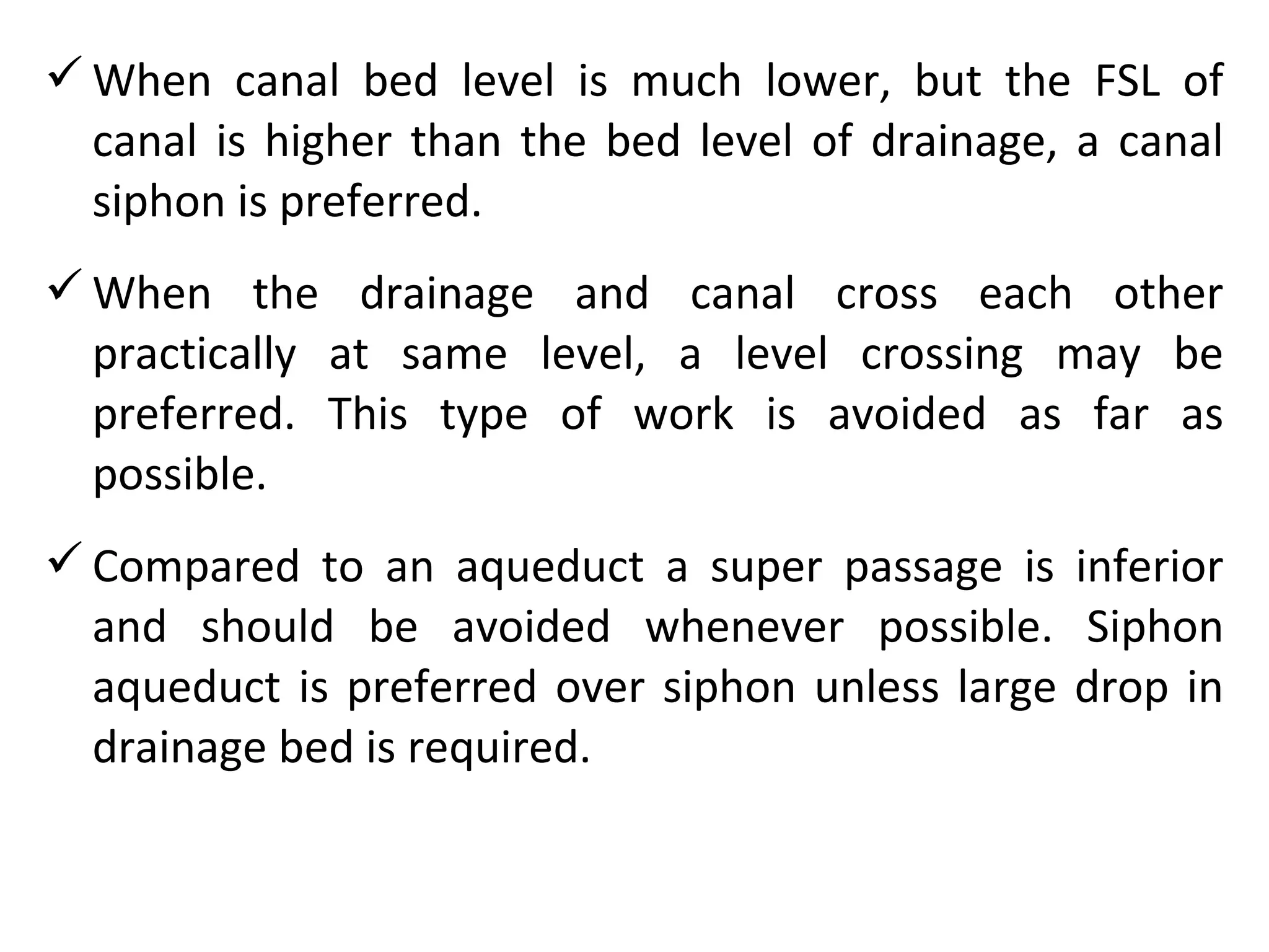 Drainage Engineering (cross drainage structures) | PPT