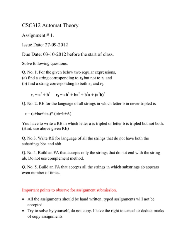 12 -csc312_automat_theory_assign-1_(27-09-12)_(1)[1] | DOCX