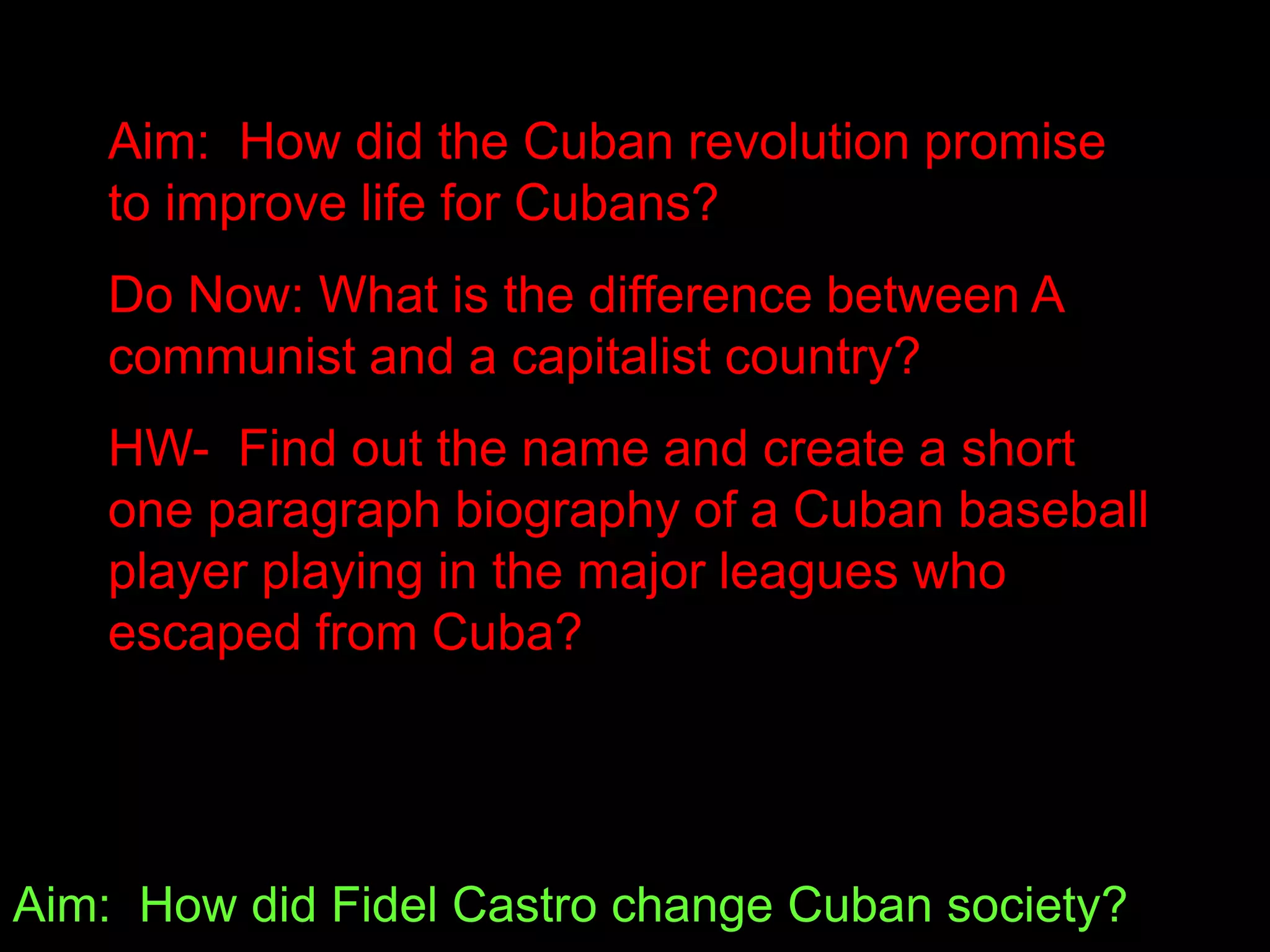 cuban revolution | PPTX