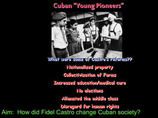 CSEC History Cuban revolution | PPTX
