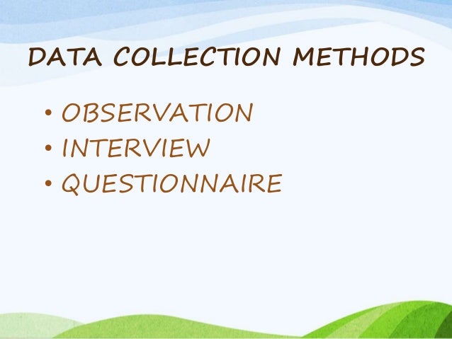 12 data-collection-methods