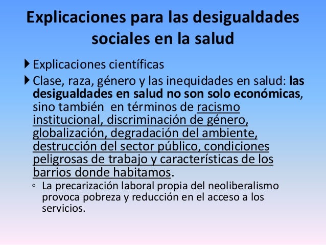 12 Describe Las Causas De La Desigualdad Social En
