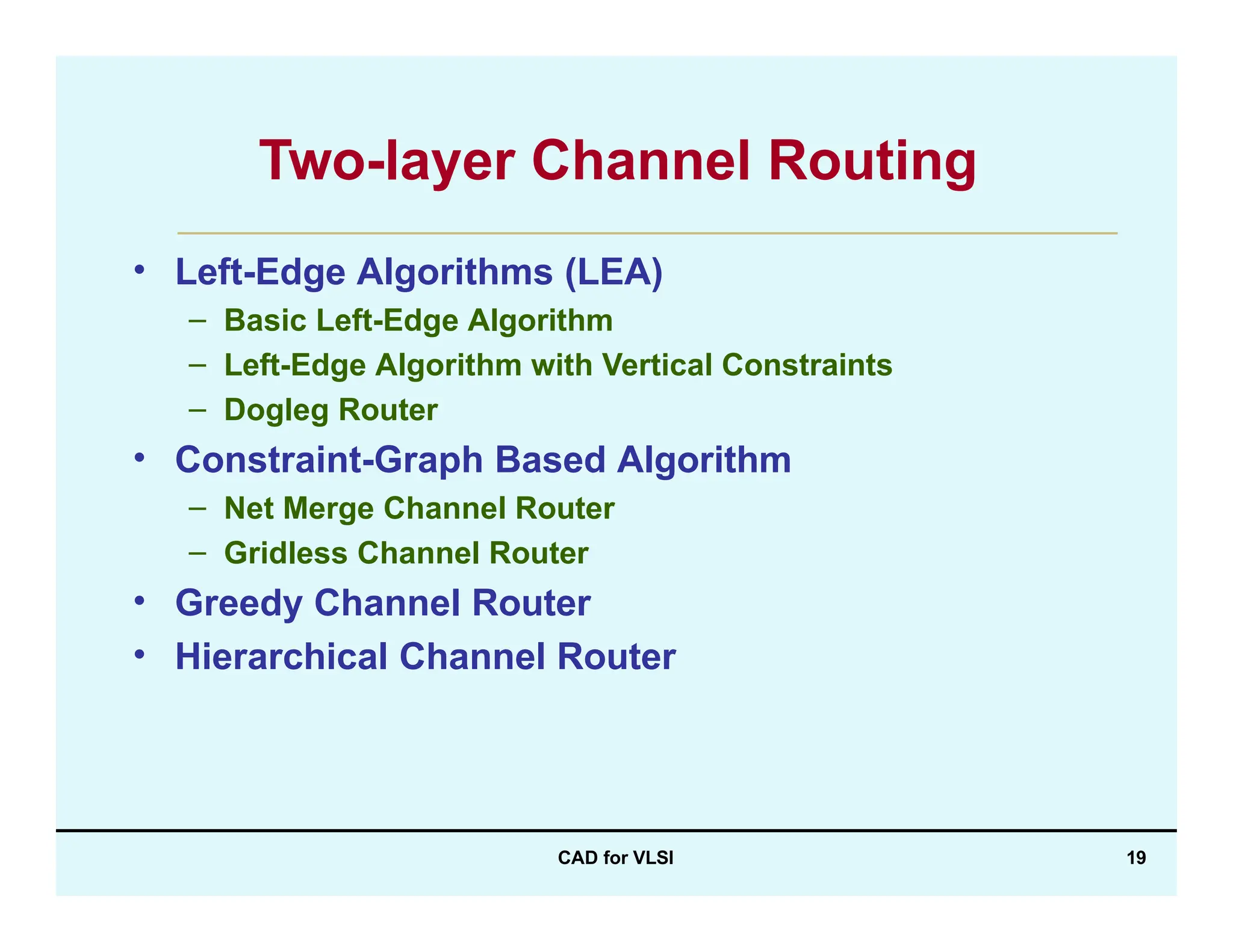 12 Detailed Routing Techniques For Vlsi Pptx