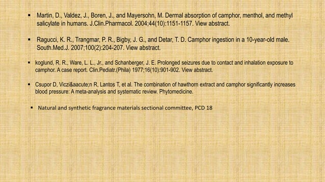 Bhimsen camphor | PPT