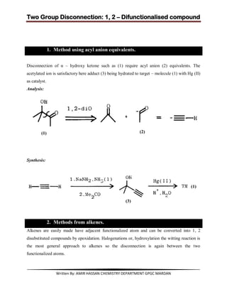 1,2 difunctionalised compound | PDF