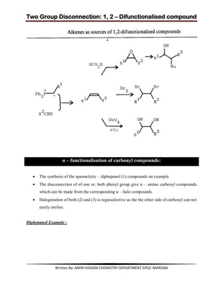 1,2 difunctionalised compound | PDF