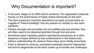 SRE Demystified - 12 - Docs that matter -1 | PDF