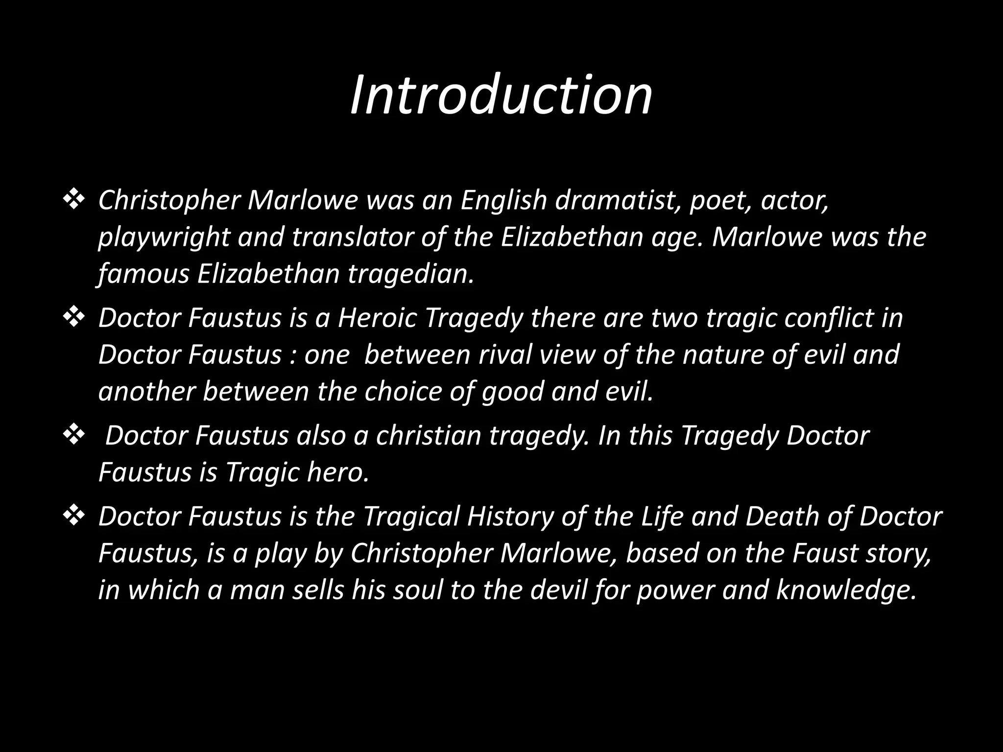 Dr. Faustus: Critical Analysis | PPTX