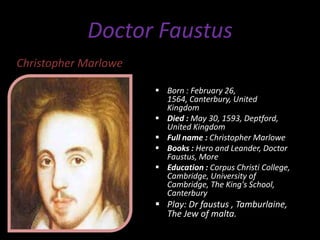 Dr. Faustus: Critical Analysis | PPTX