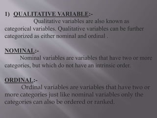 Types of Variables | PPTX