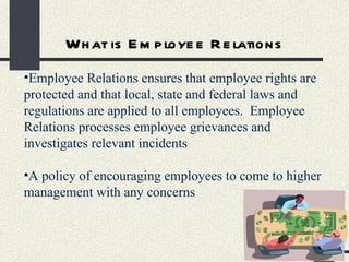 Chapter 12 Employee relations | PPT | Human Resources | Business