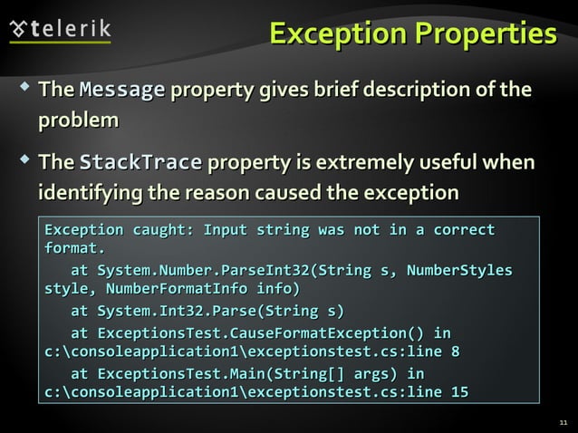 C Exceptions Handling