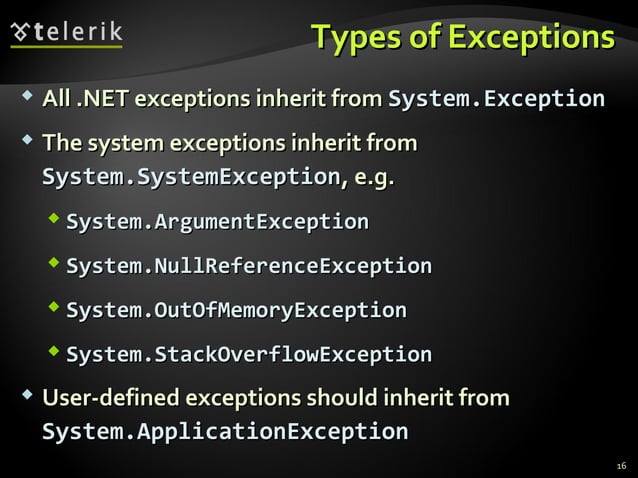 C Exceptions Handling