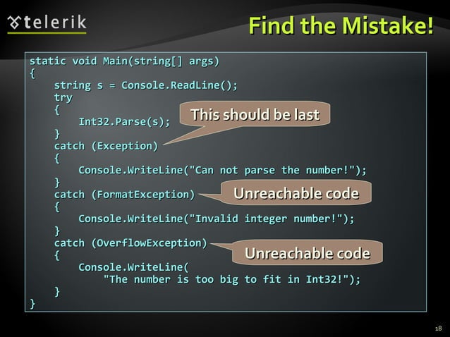 C Exceptions Handling