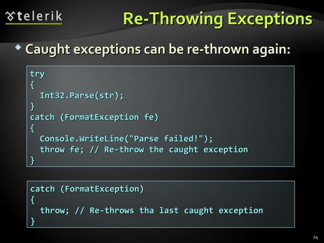 C Exceptions Handling
