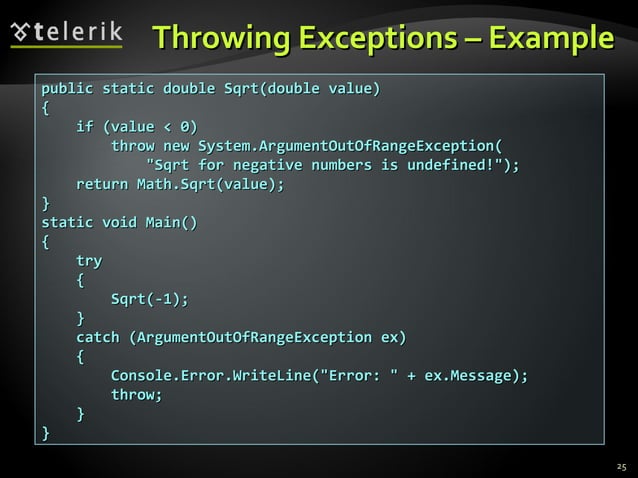 C Exceptions Handling