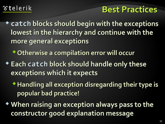 C Exceptions Handling