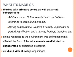 creative industries 1: 12 expressionism and cubism | PPTX