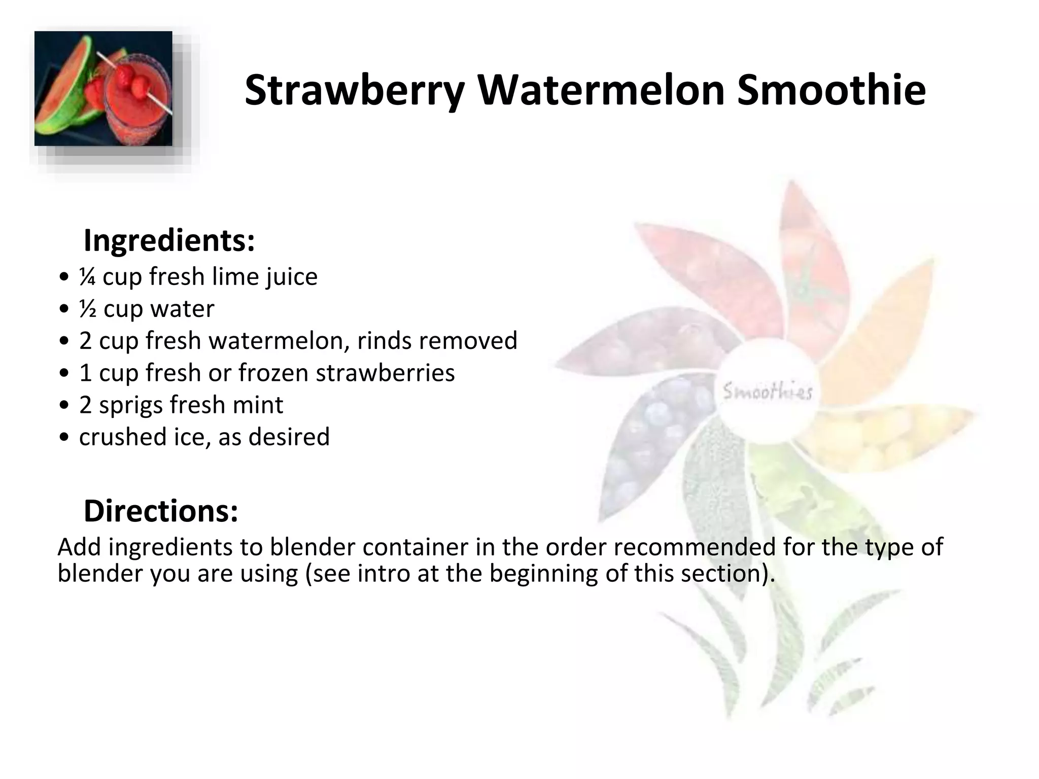 12 Fruit-Smoothies-Recipes | PPTX