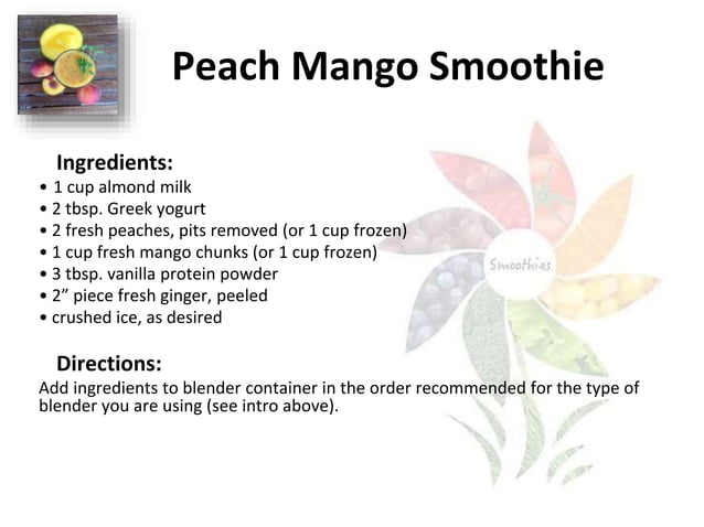 12 Fruit-Smoothies-Recipes | PPTX | Nutrition | Healthy Living