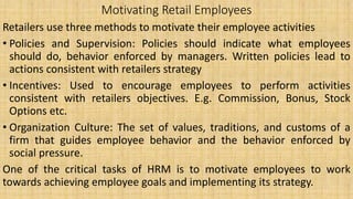 12 HRM in Retail | PPTX