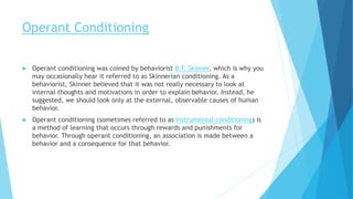 Classical & Opperant Conditioning | PPT