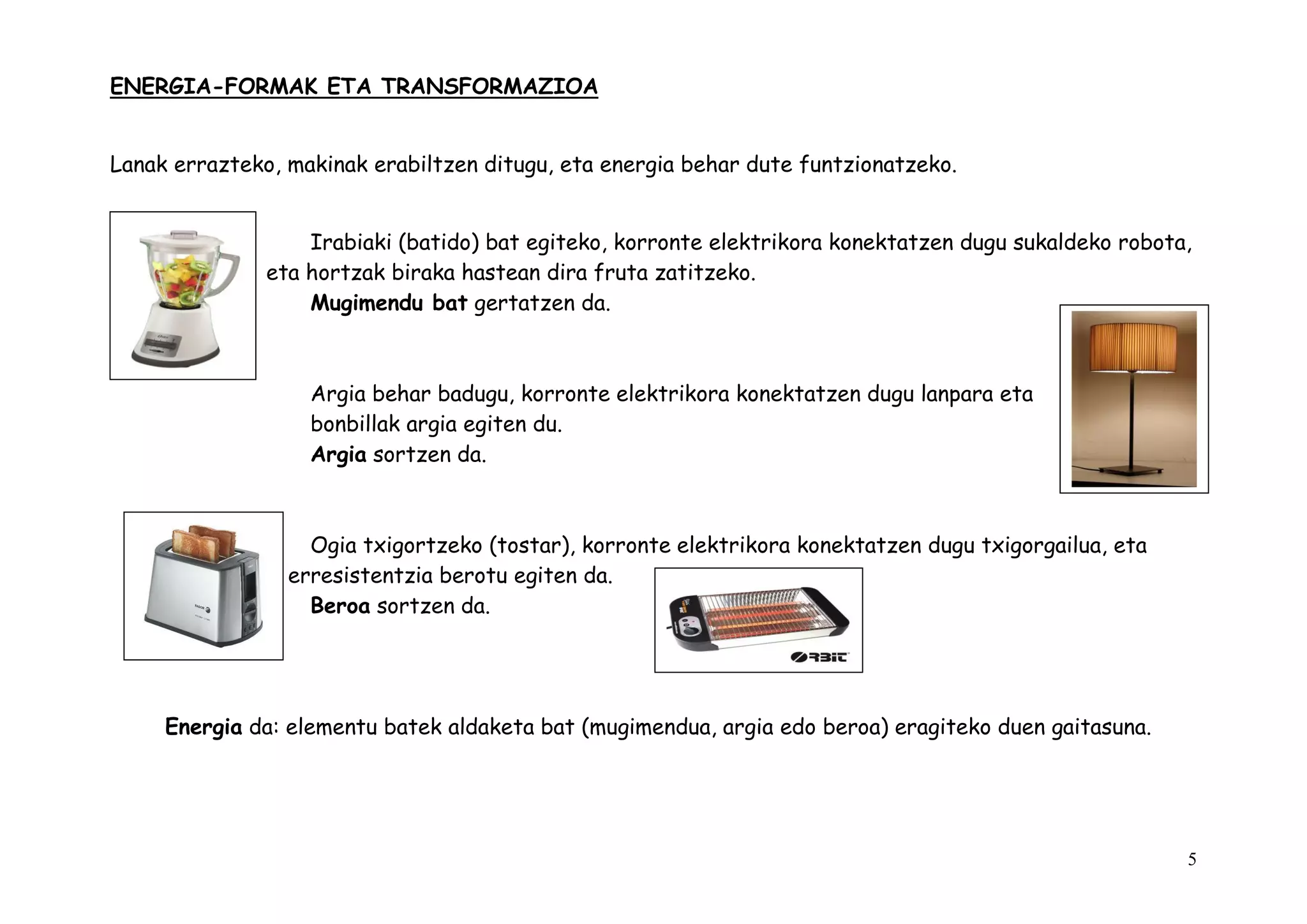 Indarrak eta energia | PDF