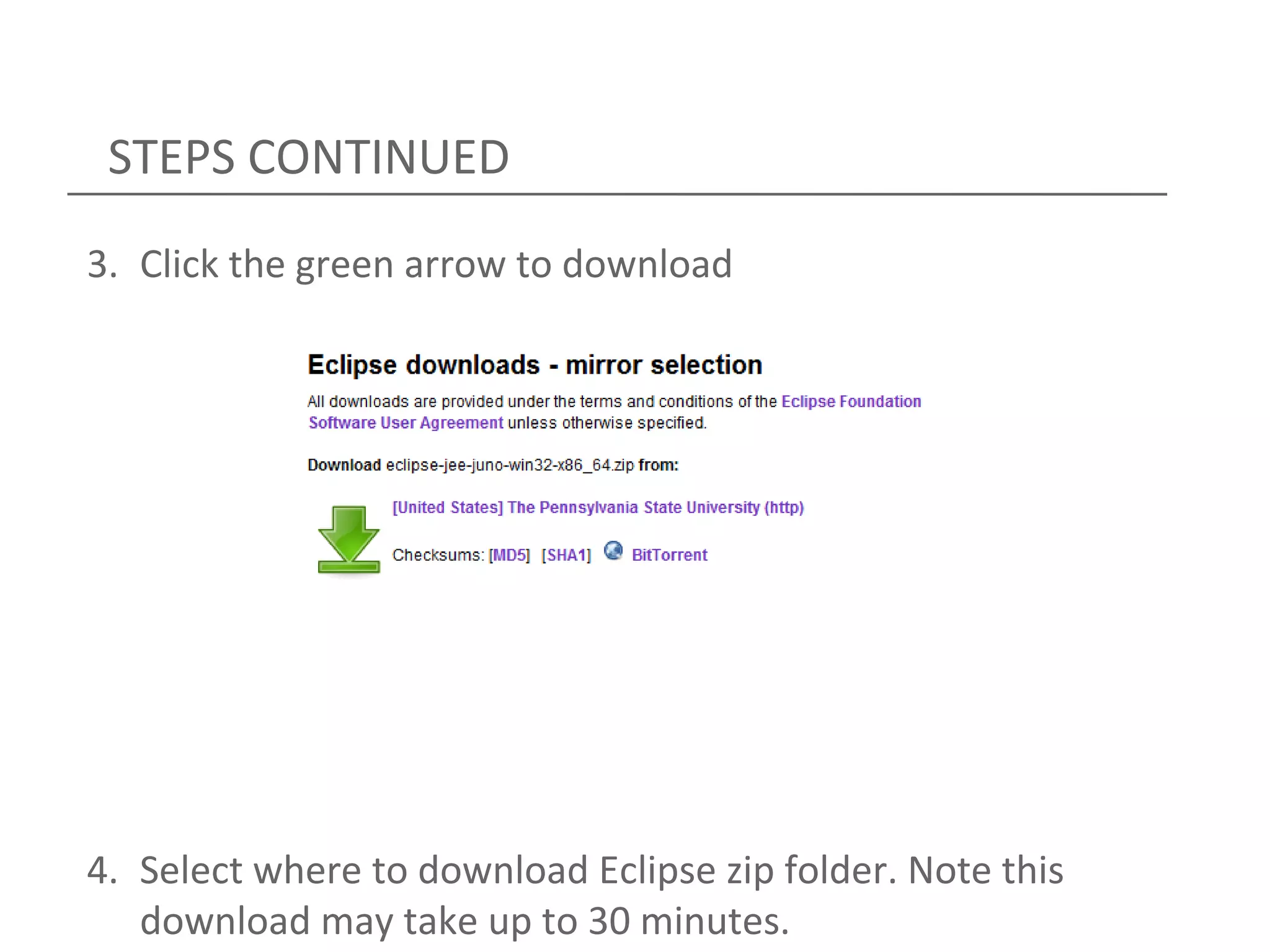 12 installing eclipse | PPT