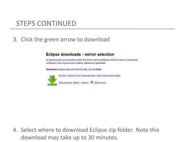 12 installing eclipse | PPT