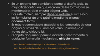 Introducción a Javascript: Formularios | PPTX