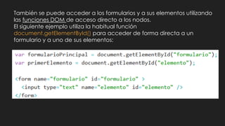 Introducción a Javascript: Formularios | PPTX