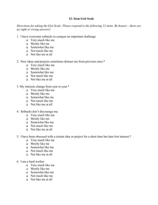 GRIT | PDF