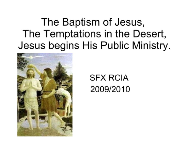 12 Jesus Baptism, Temptations And Public Ministry | PPT | Christianity ...
